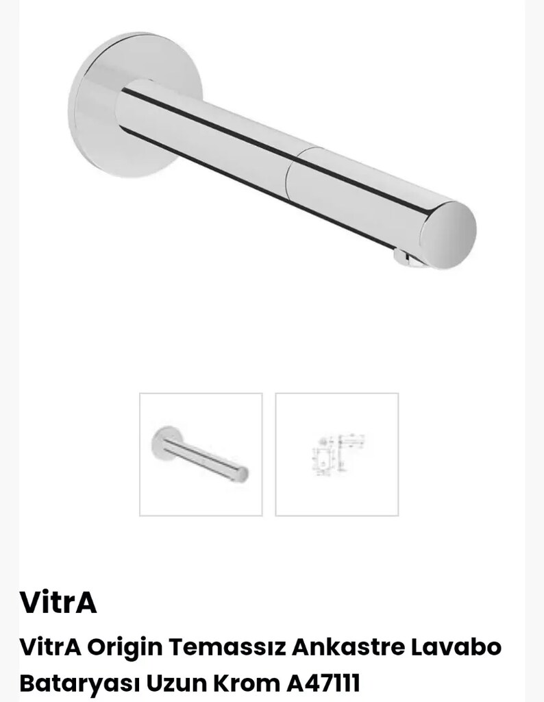 Vitra sensörlü batarya | Türkiye'deki İkinci El Eşyaları Al & Sat - Letgo