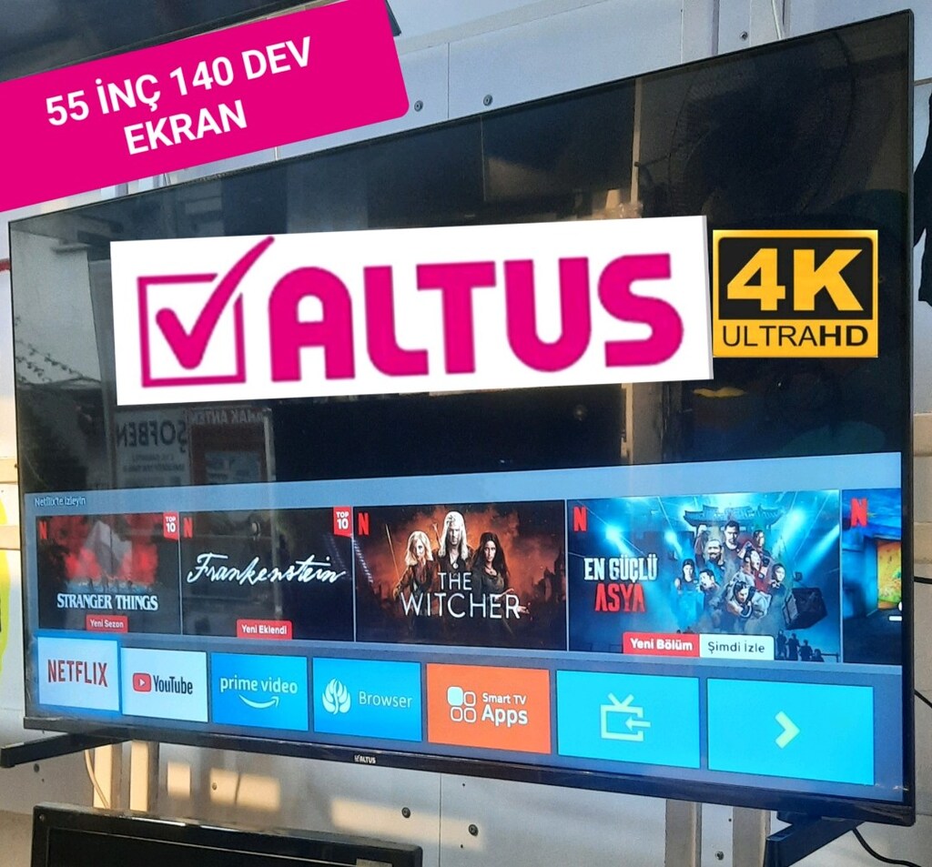 ALTUS 55 İNÇ 140 DEV EKRAN 4K ULTRA HD SMART LED TV(YENİ VERSİYON ...