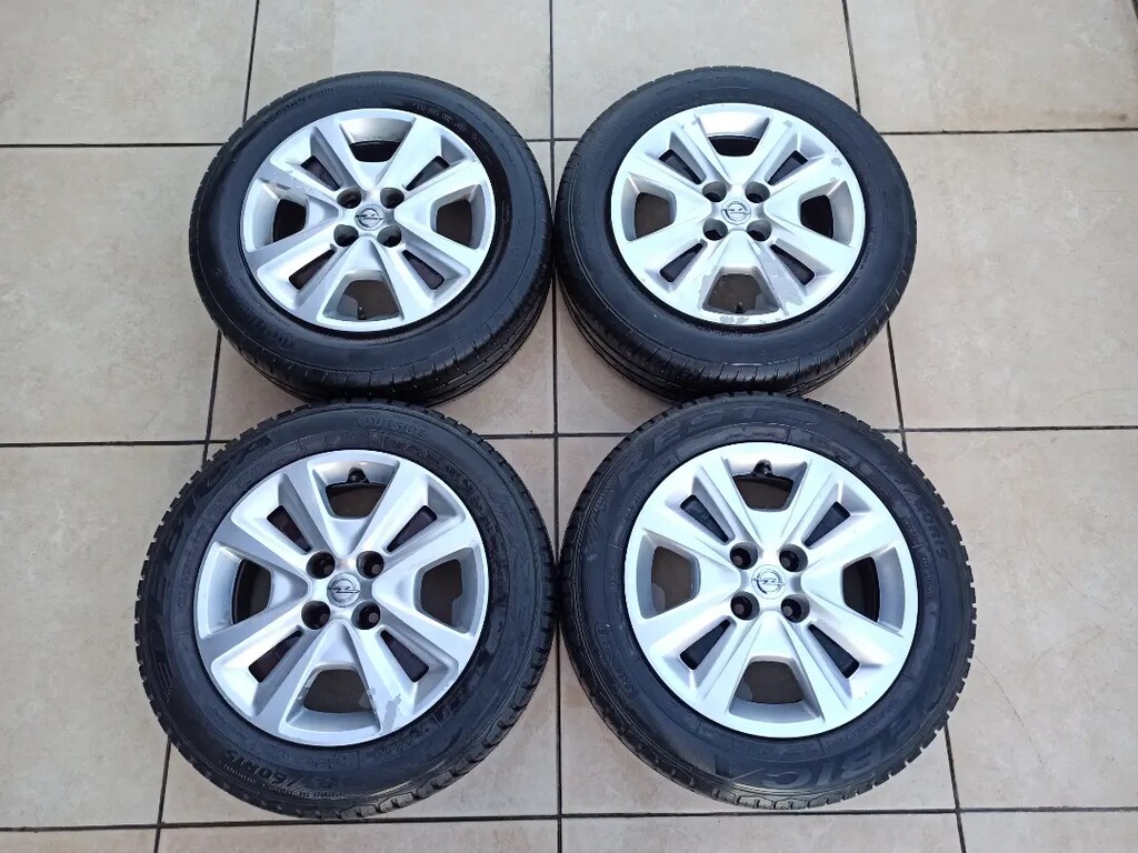 4x100 15 GM JANT LASTİK TAKIMI 195 60 15 YAZLIK OPEL JANT CORSA JANT ...