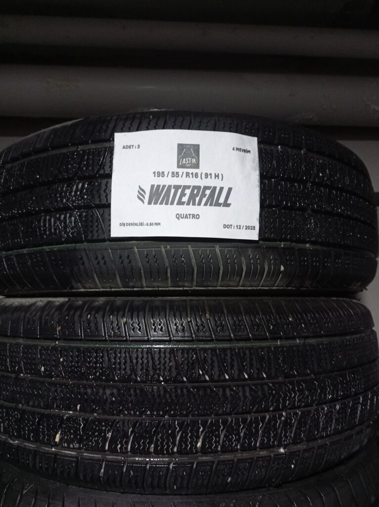 195 55 16 91H WATERFALL 2 ADET 4 MEVSİM LASTİK (DOT : 2025) - letgo'dan ...