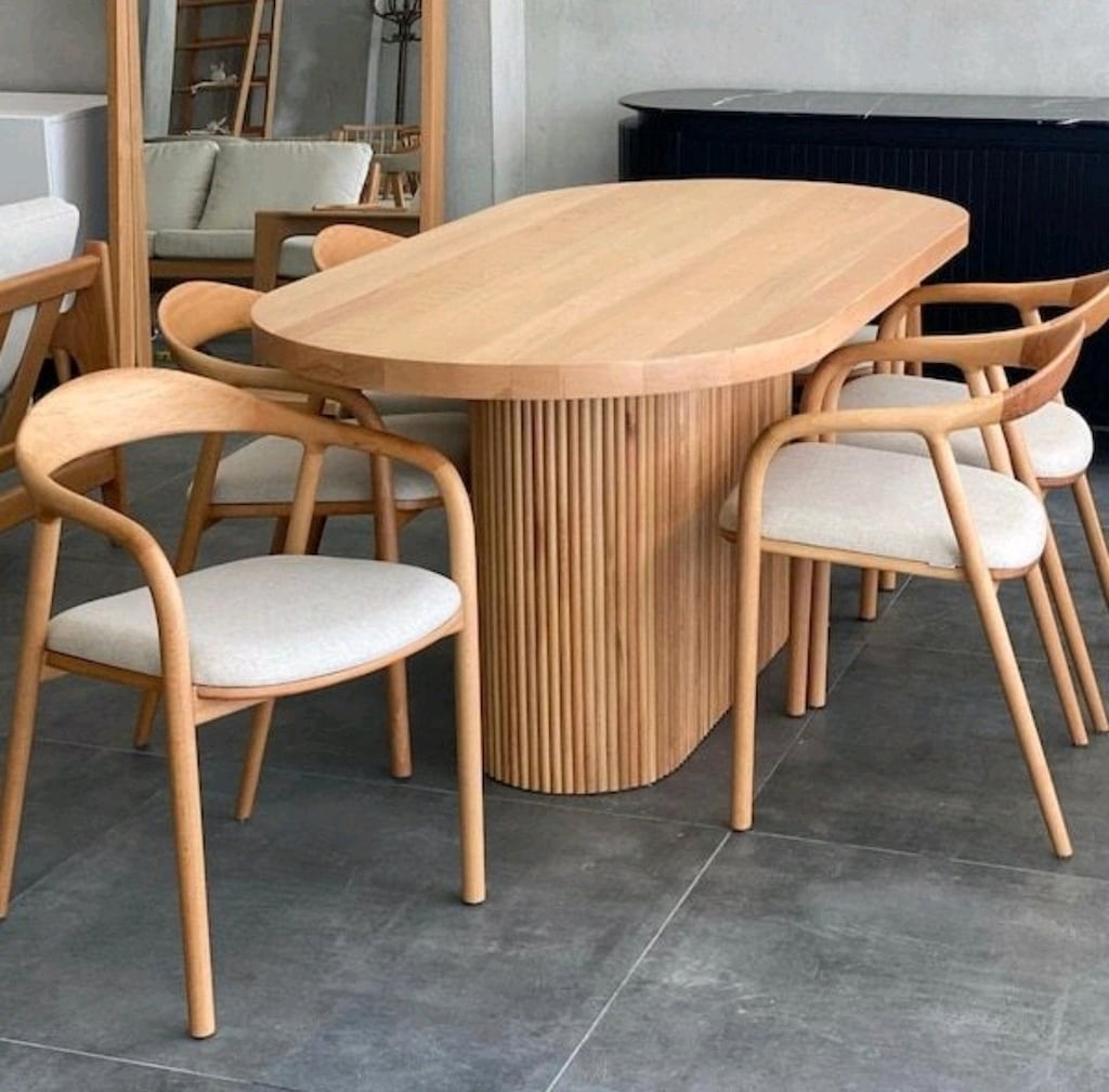 Ptt ayak oval masa ve Ceviz sandalye - letgo'dan Sıfırından Uygun Fiyata Al
