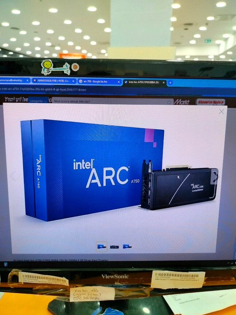intel Arc 750 Ekran kartı - Sıfırından Uygun Fiyata Al