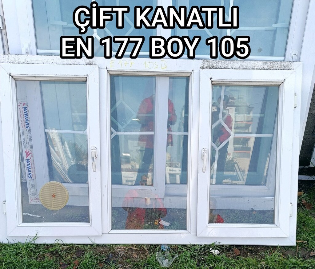 PVC PENCERE ÇİFT KANATLI EN 177 BOY 105 - letgo'dan Sıfırından Uygun ...