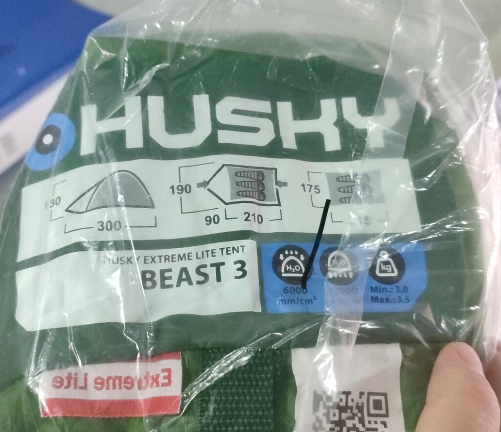 sıfır Husky Beast 3 Kişilik 4 Mevsim Çadır Sıfır ürün.ambalajinda ...