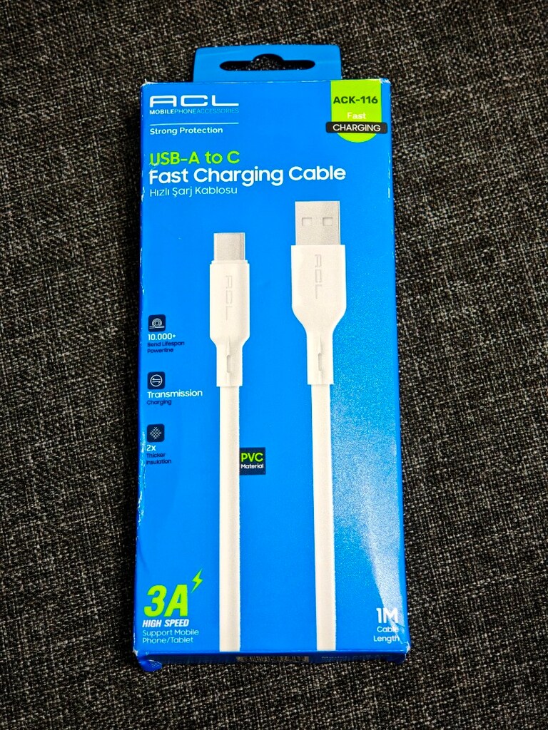 ACL USB-A to Type-C Hızlı Şarj Kablosu - letgo'dan Sıfırından Uygun ...