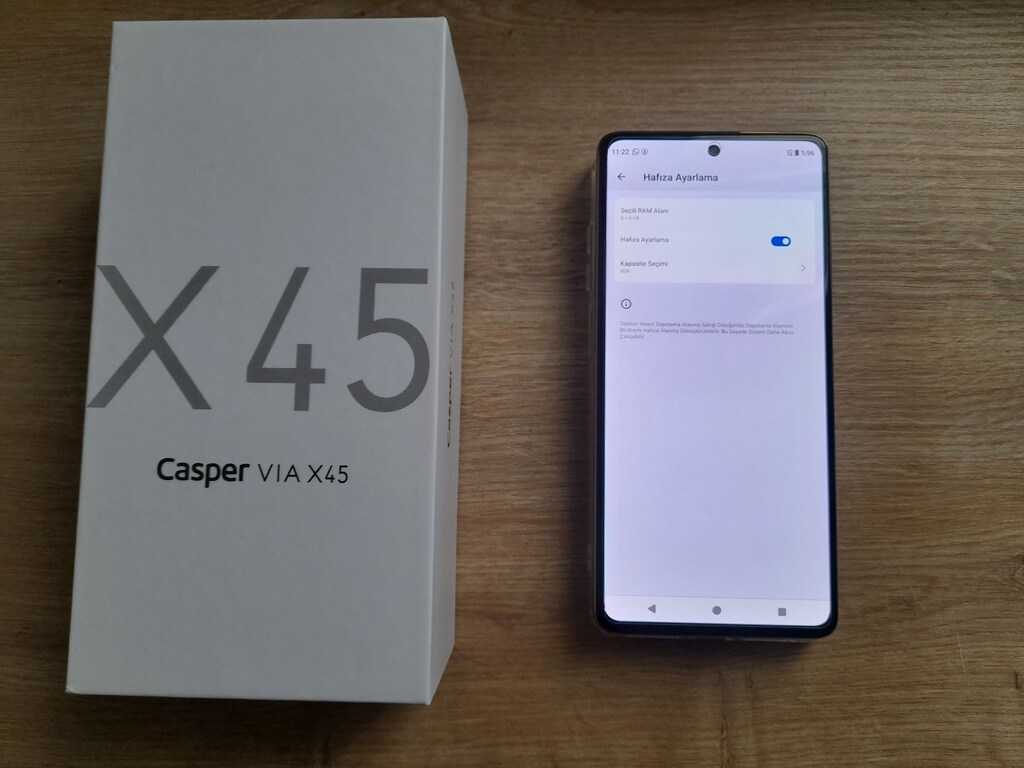 CASPER VİA X45 (8+8 16 GB RAM / 256 GB DEPOLAMA / NFC) - Sıfırından ...