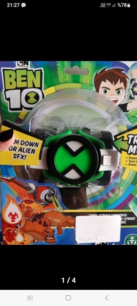 BEN 10 OMNITRIX STRIKE SAAT | Türkiye'deki İkinci El Eşyaları Al & Sat ...