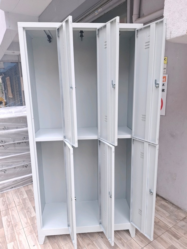 6 GÖZLÜ METAL SOYUNMA DOLABI ÜCRETSİZ TESLİMAT - letgo'dan Sıfırından ...