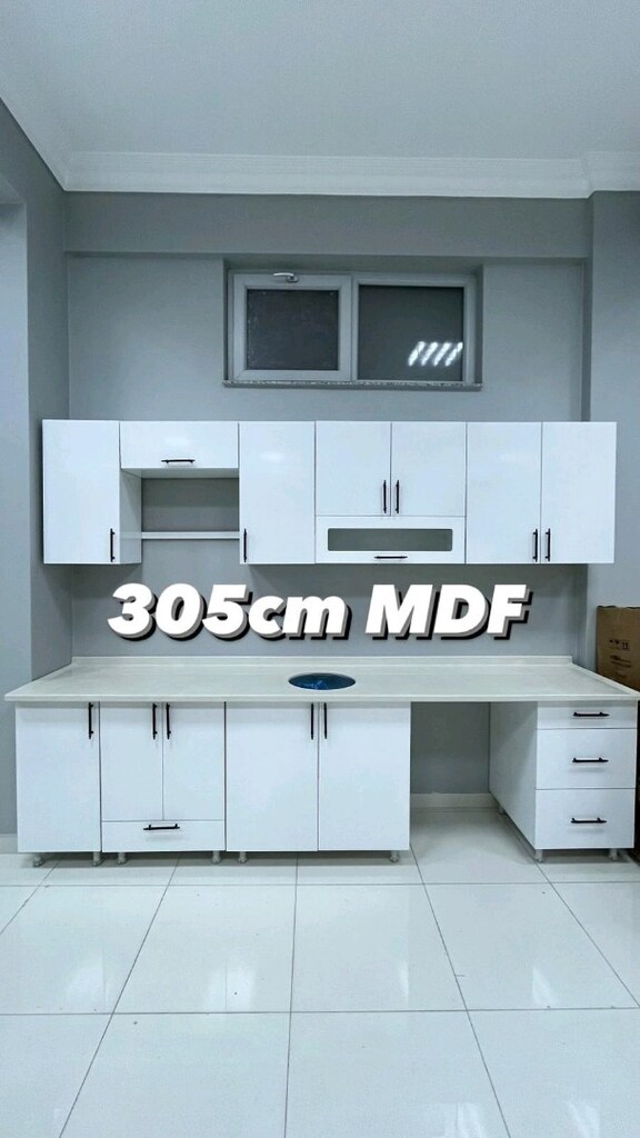 HAZIR MUTFAK DOLABI MDF GÖVDE MDF KAPAK 305 CM | Türkiye'deki İkinci El ...
