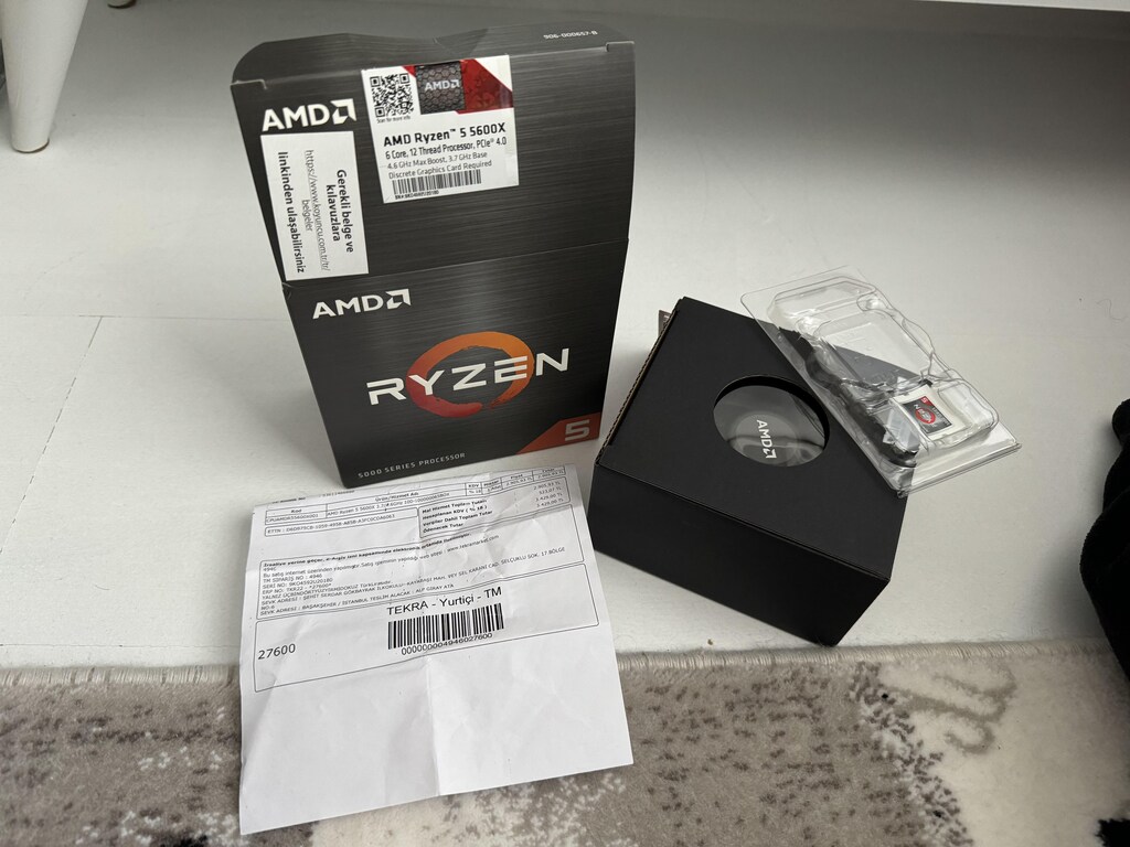 AMD Ryzen 5 5600x Msi B550 Mortar Snowman t6 işlemci soğutucu | Türkiye ...