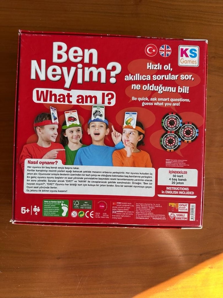 Ben Neyim Kutu Oyunu ( KS Games) - Sıfırından Uygun Fiyata Al