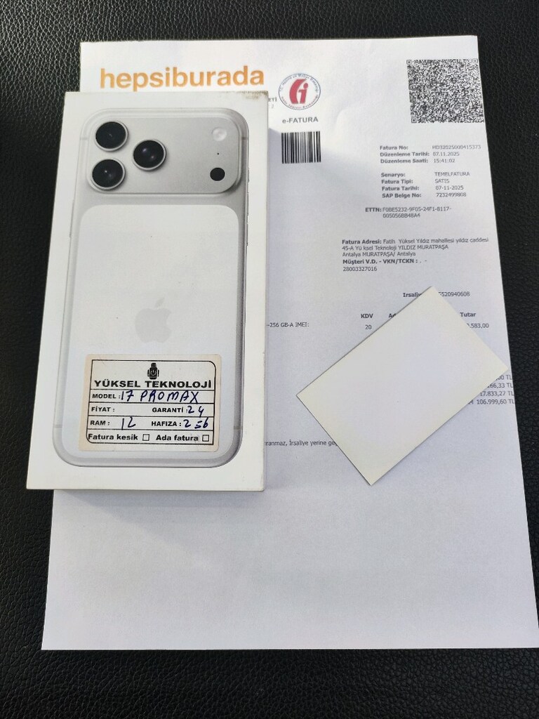iPhone 17 Promax Silver Sıfır Kapalı Kutu - Sıfırından Uygun Fiyata Al