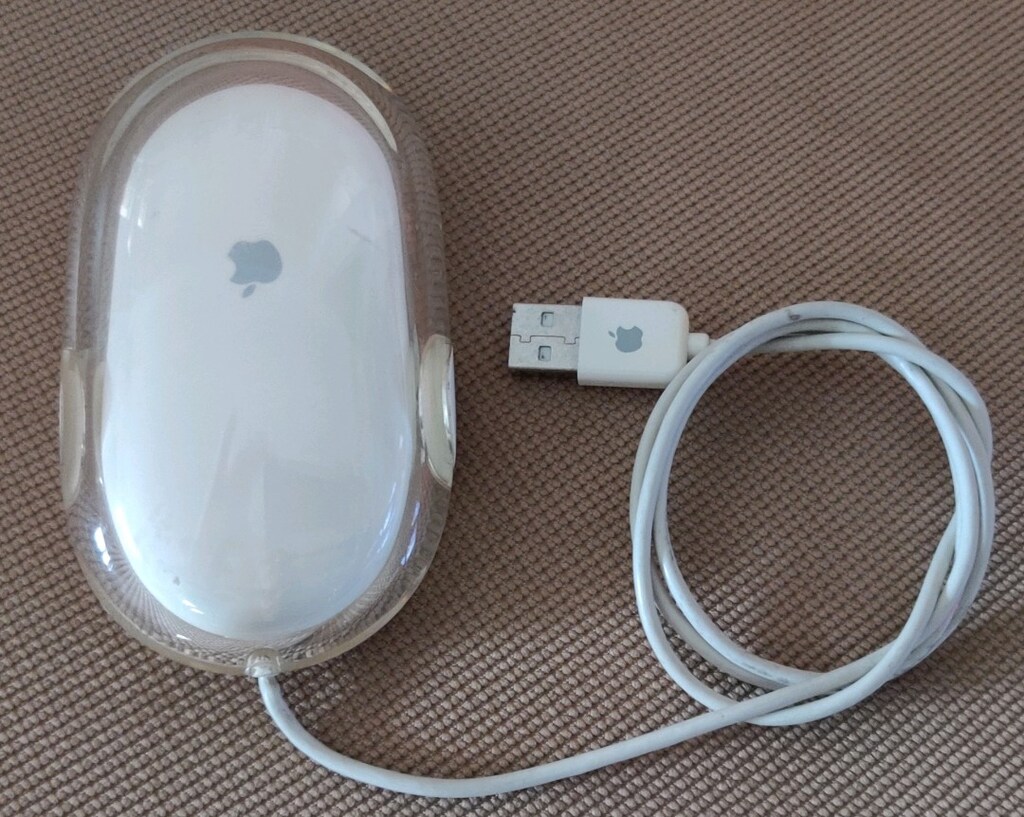 ORİJİNAL APPLE M5769 USB FARE ŞEFFAF. ÇOK TEMİZ VE SORUNSUZ ...