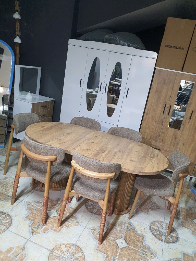 bu hem Yemek masa sandalye takımı 6 kişilik - letgo'dan Sıfırından ...